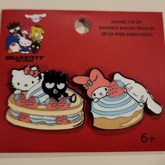 Loungefly | Accessories | Loungefly Hello Kitty Friends Pastry Pin Set ...